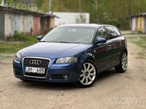 Zils Audi A3 2008 Rīga, ar dzinēja tilpumu 1.60 L un nobraukumu 311 tūkst. km par 3300 €, foto  vietnē AUTOMOTO.COM.LV