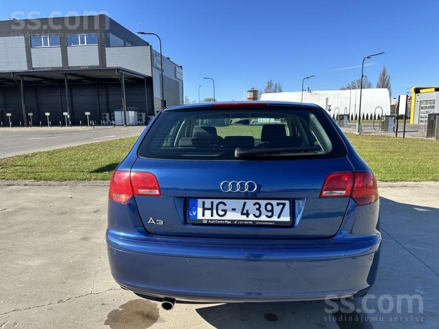 Zils Audi A3 2008 Liepāja, ar dzinēja tilpumu 1.60 L un nobraukumu 46 tūkst. km par 6900 €, foto 7 vietnē AUTOMOTO.COM.LV