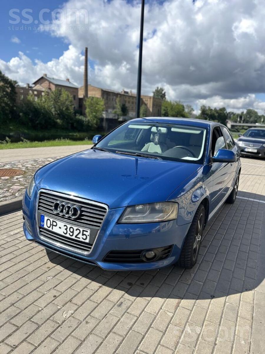 Blue Audi A3 2008 in Bauska, with an engine capacity of 1.90 L and mileage of 341 thousand km for 2950 €, photo 3 on AUTOMOTO.COM.LV