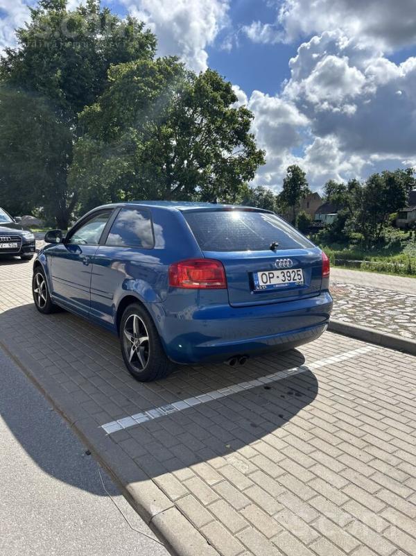 Blue Audi A3 2008 in Bauska, with an engine capacity of 1.90 L and mileage of 341 thousand km for 2950 €, photo 4 on AUTOMOTO.COM.LV