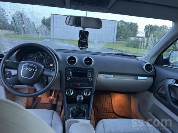 Blue Audi A3 2008 in Bauska, with an engine capacity of 1.90 L and mileage of 341 thousand km for 2950 €, photo 5 on AUTOMOTO.COM.LV
