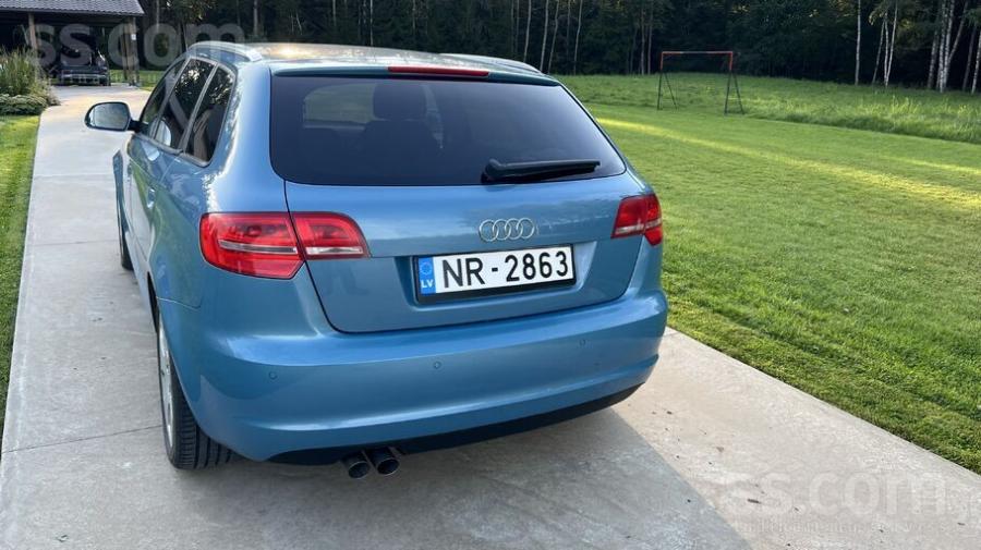 Blue Audi A3 2008 in Riga, with an engine capacity of 2.00 L and mileage of 265 thousand km for 3900 €, photo 4 on AUTOMOTO.COM.LV