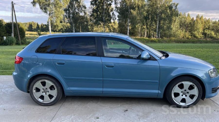 Blue Audi A3 2008 in Riga, with an engine capacity of 2.00 L and mileage of 265 thousand km for 3900 €, photo 5 on AUTOMOTO.COM.LV