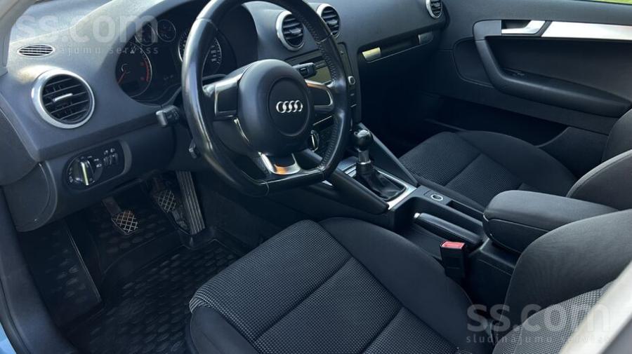 Blue Audi A3 2008 in Riga, with an engine capacity of 2.00 L and mileage of 265 thousand km for 3900 €, photo 6 on AUTOMOTO.COM.LV