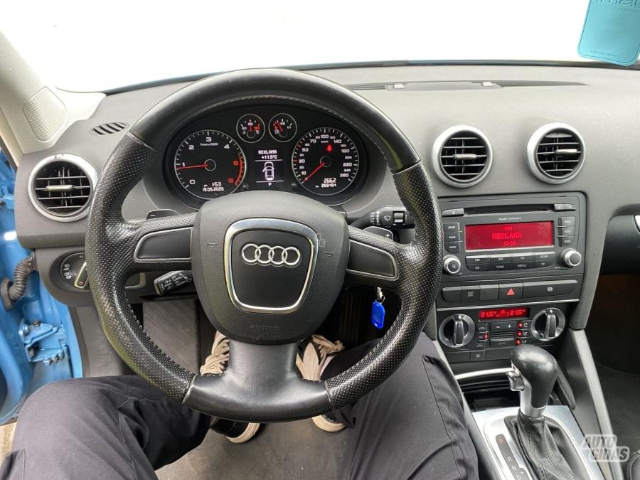 Zils Audi A3 2009 Telšiai, ar dzinēja tilpumu 2.00 L un nobraukumu 265 tūkst. km par 5650 €, foto 13 vietnē AUTOMOTO.COM.LV