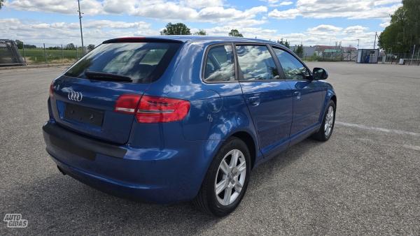 Blue Audi A3 2009 in Marijampole, with an engine capacity of 1.40 L and mileage of 224 thousand km for 2700 €, photo 5 on AUTOMOTO.COM.LV