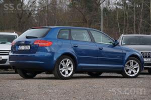 Blue Audi A3 2009 in Riga, with an engine capacity of 1.40 L and mileage of 278 thousand km for 5690 €, photo 5 on AUTOMOTO.COM.LV