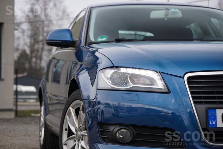 Blue Audi A3 2009 in Riga, with an engine capacity of 1.40 L and mileage of 278 thousand km for 5690 €, photo 6 on AUTOMOTO.COM.LV