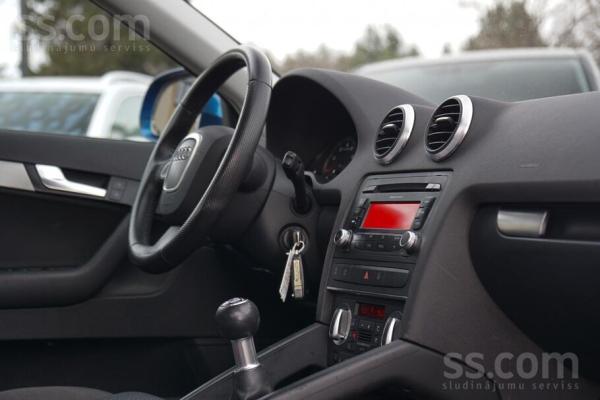Blue Audi A3 2009 in Riga, with an engine capacity of 1.40 L and mileage of 278 thousand km for 5690 €, photo 9 on AUTOMOTO.COM.LV