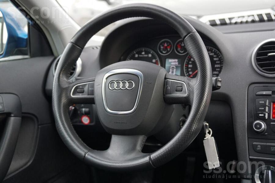 Blue Audi A3 2009 in Riga, with an engine capacity of 1.40 L and mileage of 278 thousand km for 5690 €, photo 14 on AUTOMOTO.COM.LV