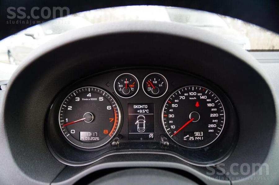 Blue Audi A3 2009 in Riga, with an engine capacity of 1.40 L and mileage of 278 thousand km for 5690 €, photo 15 on AUTOMOTO.COM.LV