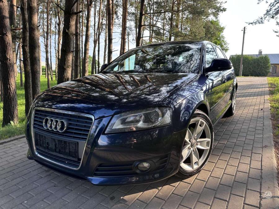 Blue Audi A3 2009 in Utena, with an engine capacity of 1.97 L and mileage of 273 thousand km for 4495 €, photo 1 on AUTOMOTO.COM.LV