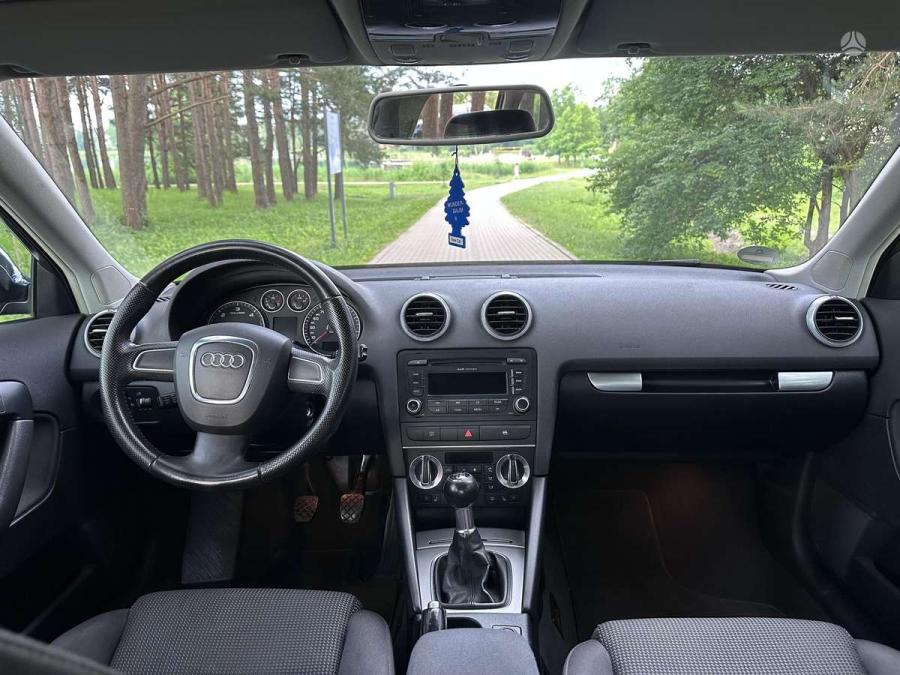 Blue Audi A3 2009 in Utena, with an engine capacity of 1.97 L and mileage of 273 thousand km for 4495 €, photo 12 on AUTOMOTO.COM.LV