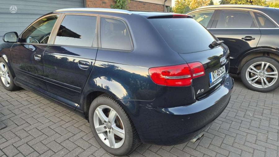 Blue Audi A3 2009 in Vilnius, with an engine capacity of 1.97 L and mileage of 246 thousand km for 2700 €, photo 8 on AUTOMOTO.COM.LV