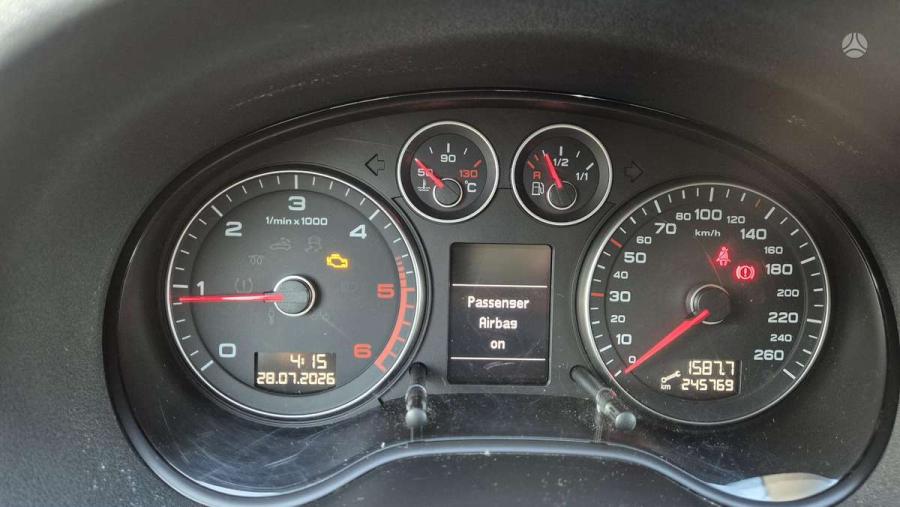 Blue Audi A3 2009 in Vilnius, with an engine capacity of 1.97 L and mileage of 246 thousand km for 2700 €, photo 16 on AUTOMOTO.COM.LV