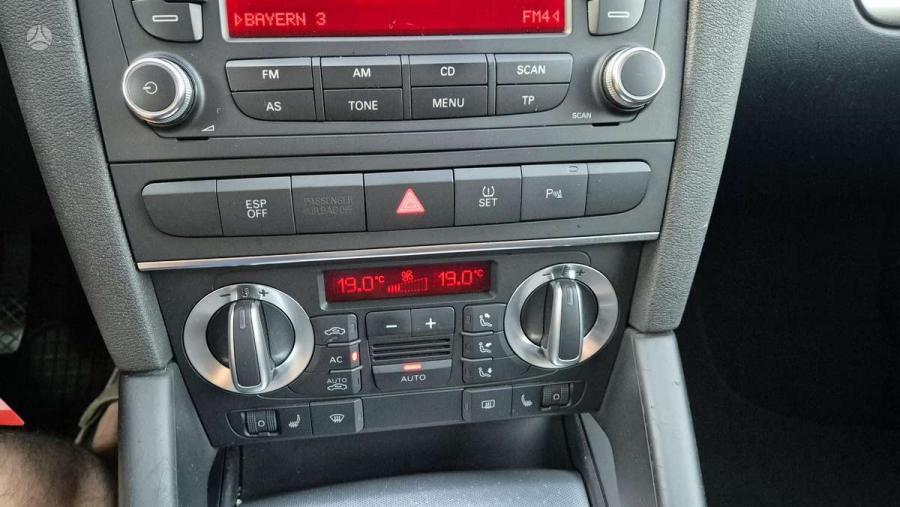 Blue Audi A3 2009 in Vilnius, with an engine capacity of 1.97 L and mileage of 246 thousand km for 2700 €, photo 17 on AUTOMOTO.COM.LV