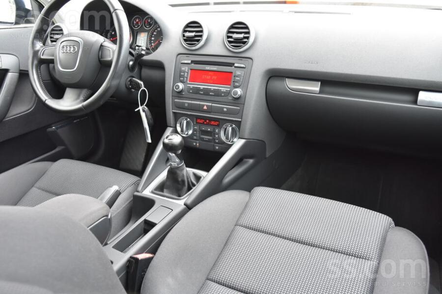Blue Audi A3 2009 in Riga, with an engine capacity of 1.80 L and mileage of 189 thousand km for 5750 €, photo 9 on AUTOMOTO.COM.LV