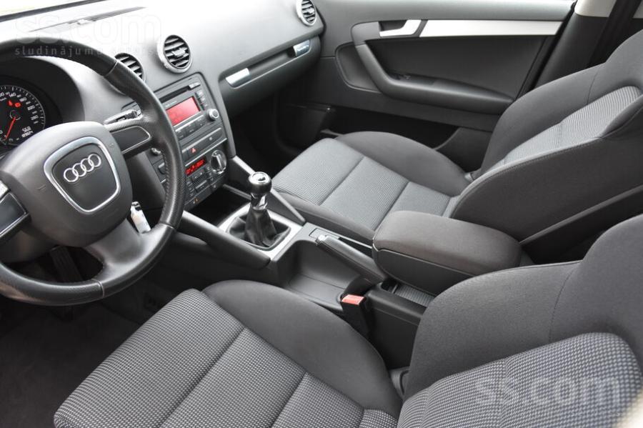 Blue Audi A3 2009 in Riga, with an engine capacity of 1.80 L and mileage of 189 thousand km for 5750 €, photo 10 on AUTOMOTO.COM.LV
