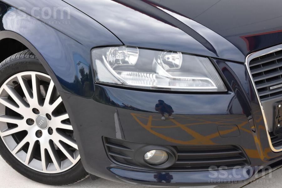 Blue Audi A3 2009 in Riga, with an engine capacity of 1.80 L and mileage of 189 thousand km for 5750 €, photo 19 on AUTOMOTO.COM.LV