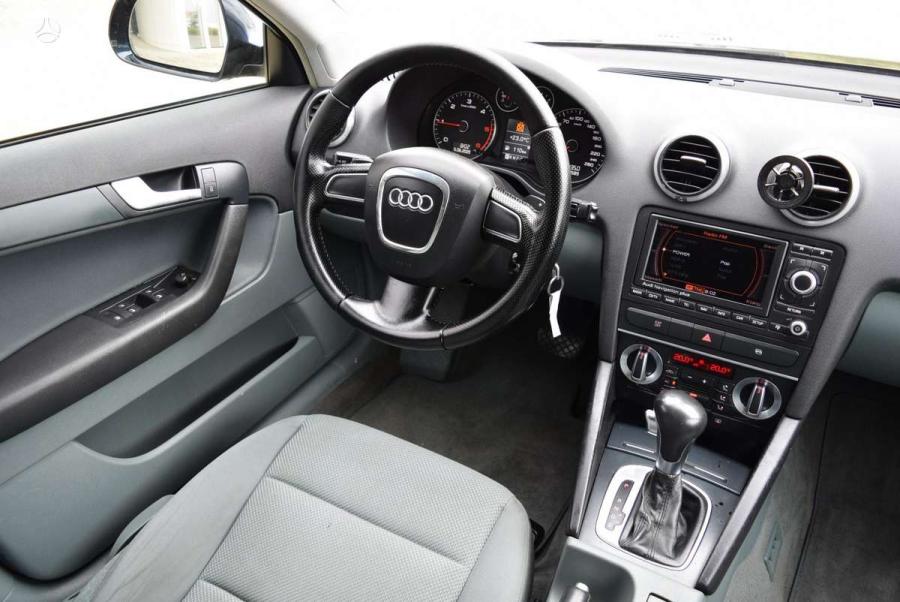 Blue Audi A3 2009 in Vilnius, with an engine capacity of 1.97 L and mileage of 290 thousand km for 4900 €, photo 14 on AUTOMOTO.COM.LV