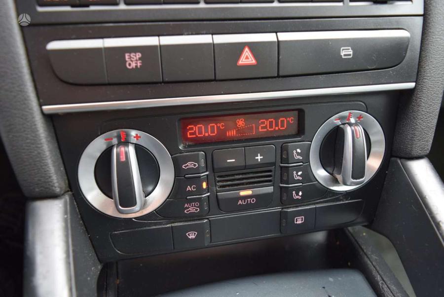 Blue Audi A3 2009 in Vilnius, with an engine capacity of 1.97 L and mileage of 290 thousand km for 4900 €, photo 16 on AUTOMOTO.COM.LV