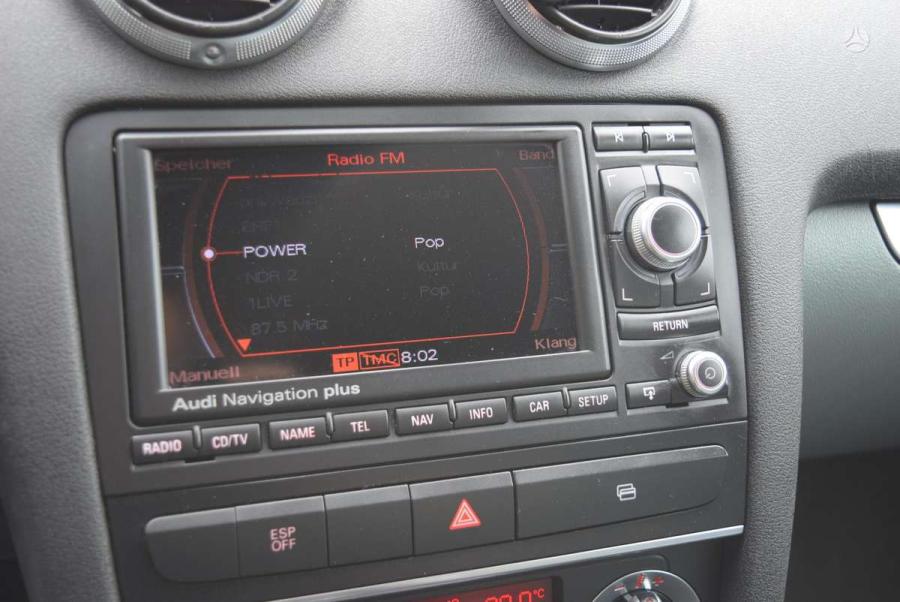 Blue Audi A3 2009 in Vilnius, with an engine capacity of 1.97 L and mileage of 290 thousand km for 4900 €, photo 17 on AUTOMOTO.COM.LV