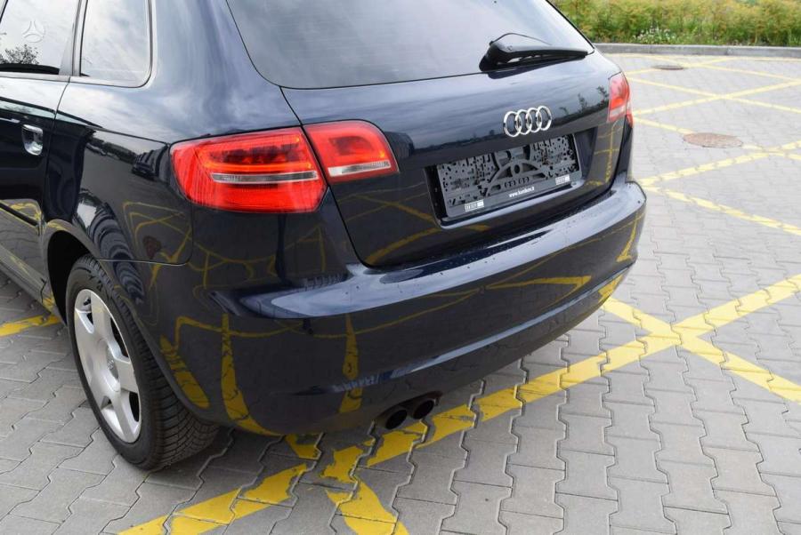Blue Audi A3 2009 in Vilnius, with an engine capacity of 1.97 L and mileage of 290 thousand km for 4900 €, photo 23 on AUTOMOTO.COM.LV