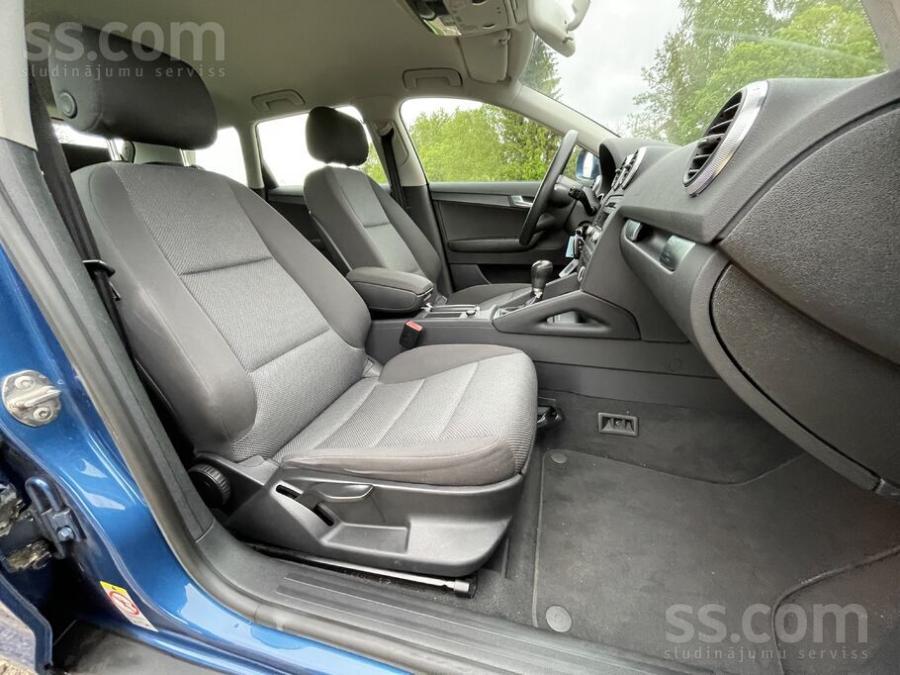 Blue Audi A3 2010 in Cesis, with an engine capacity of 2.00 L and mileage of 0 thousand km for 5790 €, photo 16 on AUTOMOTO.COM.LV