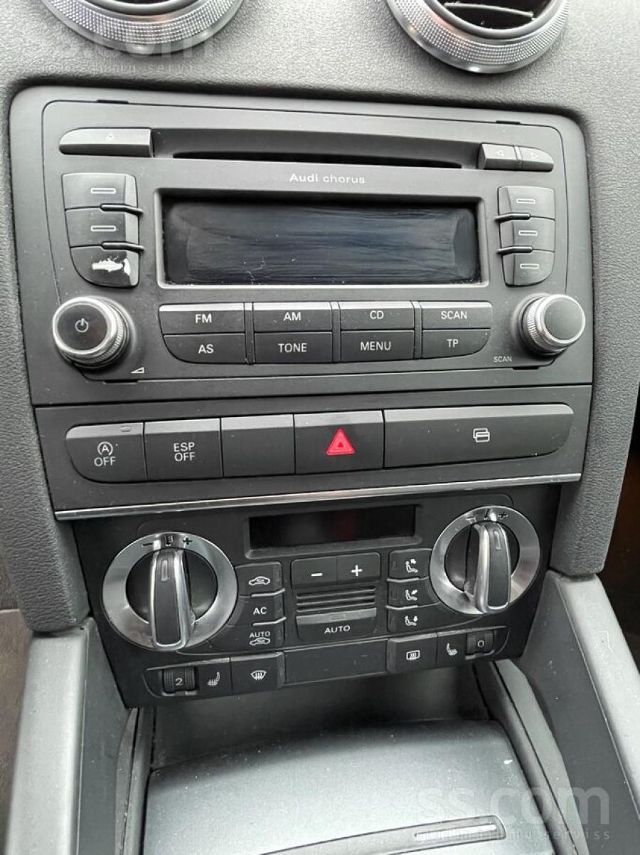 Blue Audi A3 2010 in Cesis, with an engine capacity of 2.00 L and mileage of 0 thousand km for 5790 €, photo 19 on AUTOMOTO.COM.LV
