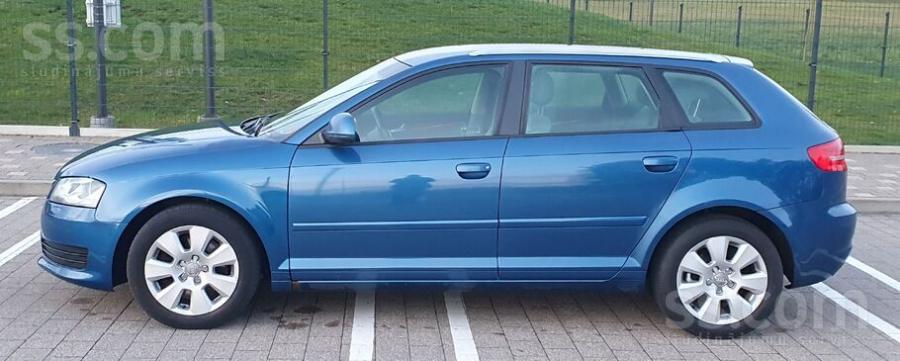 Blue Audi A3 2010 in Riga, with an engine capacity of 2.00 L and mileage of 326 thousand km for 3600 €, photo 6 on AUTOMOTO.COM.LV