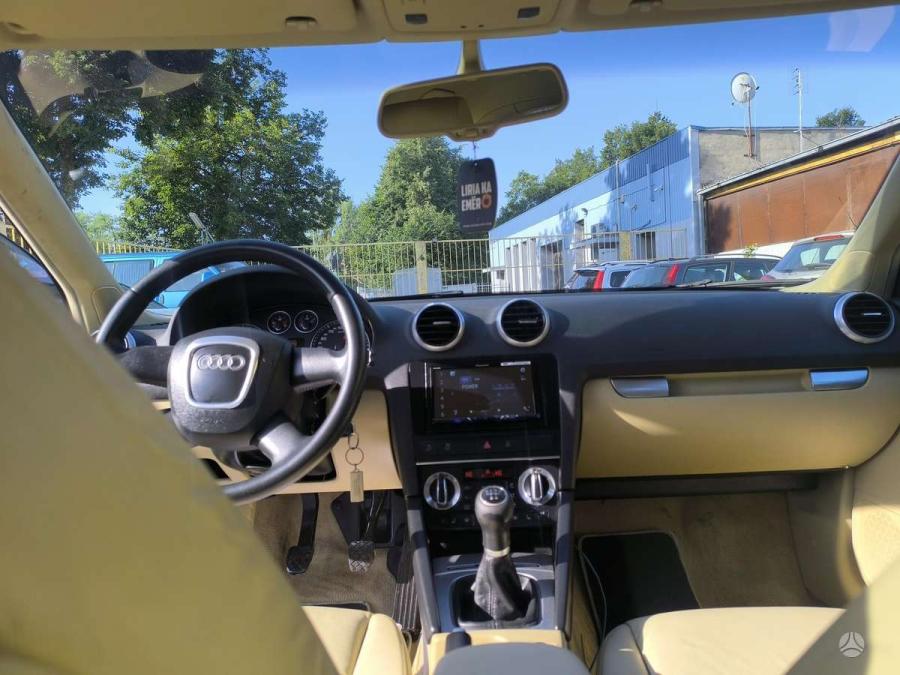 Blue Audi A3 2010 in Siauliai, with an engine capacity of 1.60 L and mileage of 281 thousand km for 4250 €, photo 11 on AUTOMOTO.COM.LV