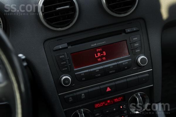 Blue Audi A3 2011 in Jelgava, with an engine capacity of 1.60 L and mileage of 359 thousand km for 4200 €, photo 9 on AUTOMOTO.COM.LV