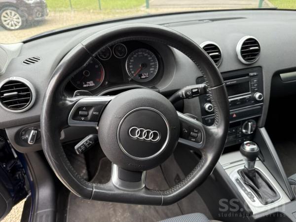 Blue Audi A3 2011 in Valmiera, with an engine capacity of 1.40 L and mileage of 208 thousand km for 6600 €, photo 8 on AUTOMOTO.COM.LV