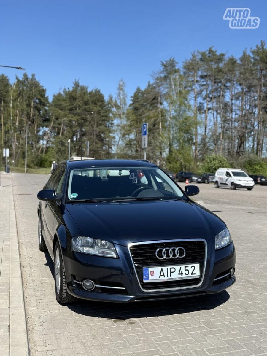 Blue Audi A3 2012 in Vilnius, with an engine capacity of 1.60 L and mileage of 262 thousand km for 6300 €, photo 6 on AUTOMOTO.COM.LV
