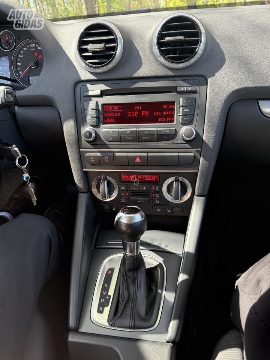 Blue Audi A3 2012 in Vilnius, with an engine capacity of 1.60 L and mileage of 262 thousand km for 6300 €, photo 18 on AUTOMOTO.COM.LV