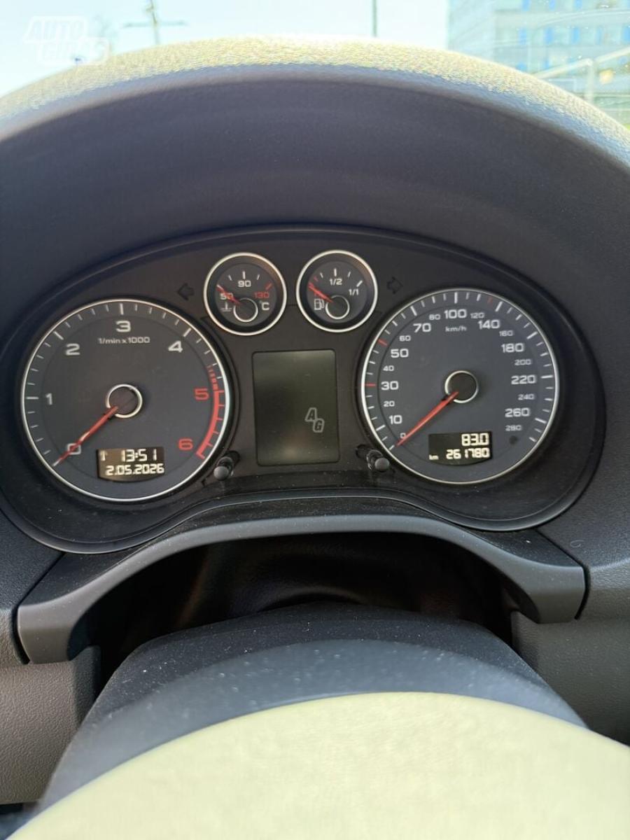Blue Audi A3 2012 in Vilnius, with an engine capacity of 1.60 L and mileage of 262 thousand km for 6300 €, photo 20 on AUTOMOTO.COM.LV