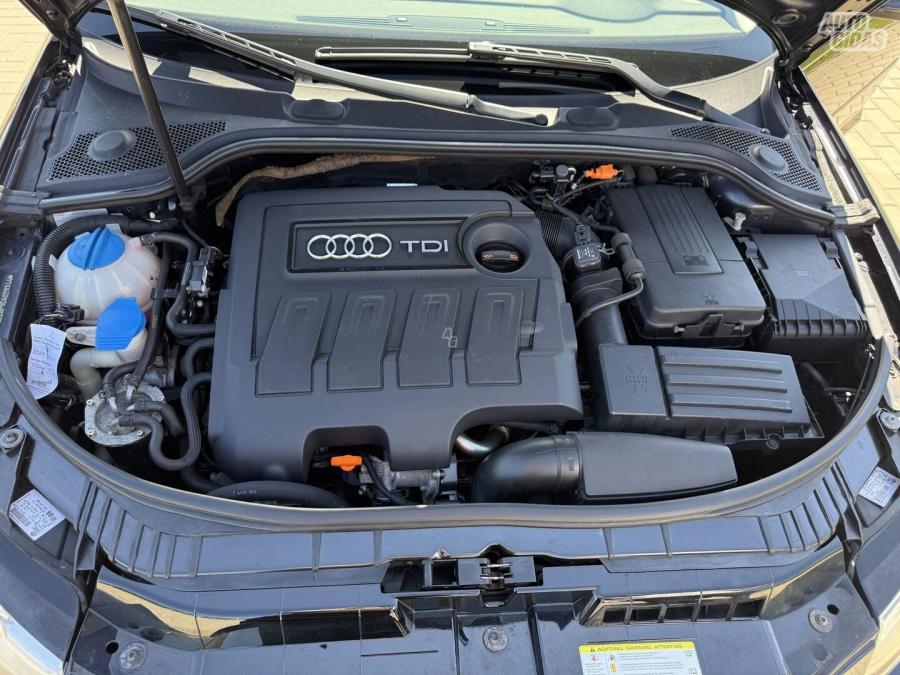 Blue Audi A3 2012 in Vilnius, with an engine capacity of 1.60 L and mileage of 262 thousand km for 6300 €, photo 23 on AUTOMOTO.COM.LV