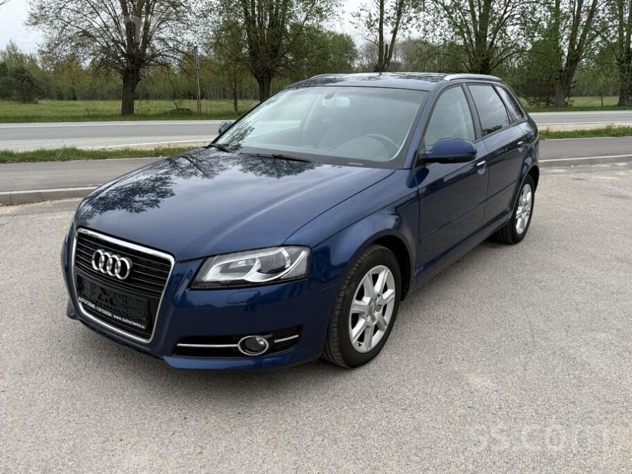Blue Audi A3 2012 in Ogre, with an engine capacity of 2.00 L and mileage of 211 thousand km for 7499 €, photo 4 on AUTOMOTO.COM.LV