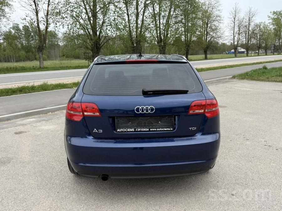 Blue Audi A3 2012 in Ogre, with an engine capacity of 2.00 L and mileage of 211 thousand km for 7499 €, photo 7 on AUTOMOTO.COM.LV