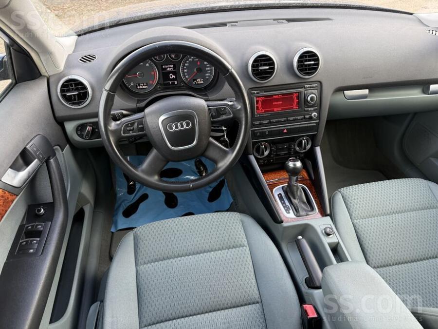Blue Audi A3 2012 in Ogre, with an engine capacity of 2.00 L and mileage of 211 thousand km for 7499 €, photo 10 on AUTOMOTO.COM.LV