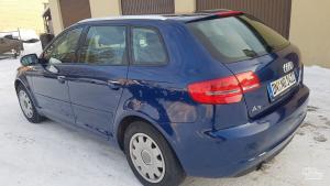 Blue Audi A3 2013 in Utena, with an engine capacity of 1.60 L and mileage of 235 thousand km for 5600 €, photo 7 on AUTOMOTO.COM.LV