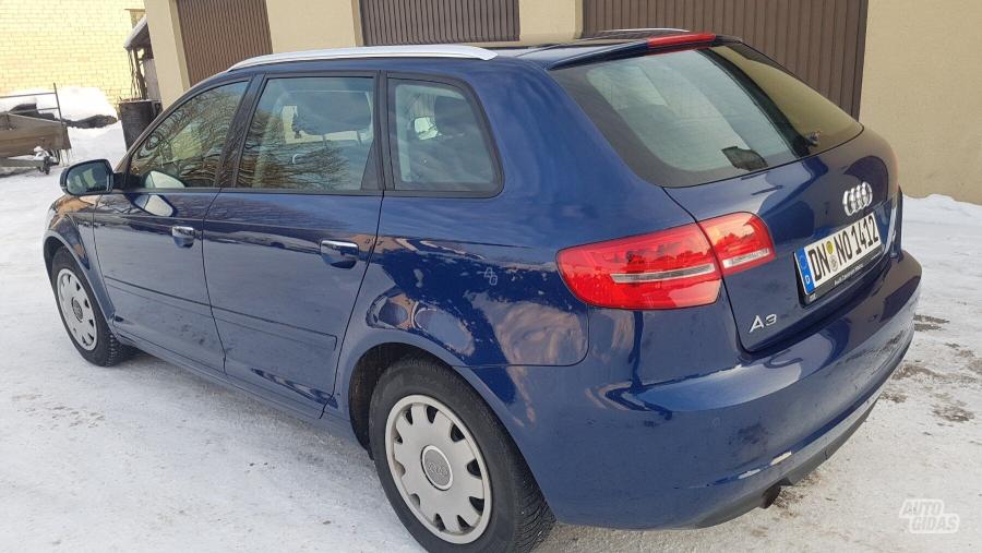 Blue Audi A3 2013 in Utena, with an engine capacity of 1.60 L and mileage of 235 thousand km for 5600 €, photo 7 on AUTOMOTO.COM.LV