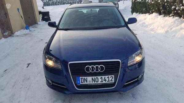 Blue Audi A3 2013 in Utena, with an engine capacity of 1.60 L and mileage of 235 thousand km for 5200 €, photo 3 on AUTOMOTO.COM.LV