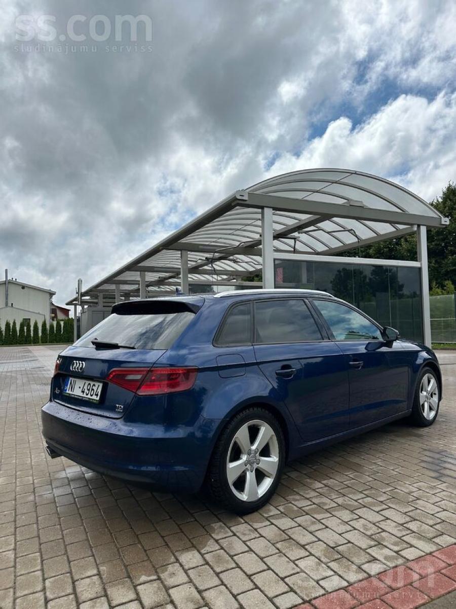 Blue Audi A3 2013 in Riga, with an engine capacity of 2.00 L and mileage of 229 thousand km for 7000 €, photo 7 on AUTOMOTO.COM.LV