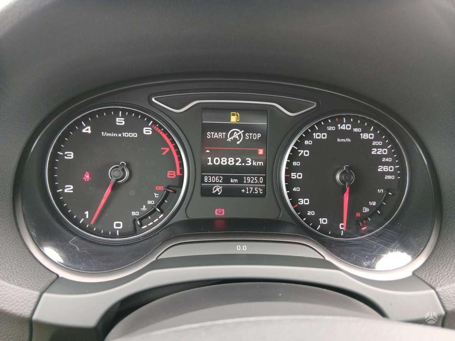 Blue Audi A3 2013 in Marijampole, with an engine capacity of 1.40 L and mileage of 82 thousand km for 12650 €, photo 39 on AUTOMOTO.COM.LV
