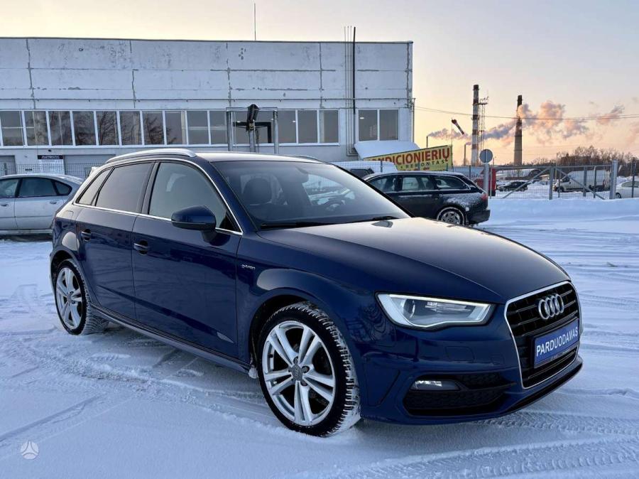 Blue Audi A3 2014 in Panevezys, with an engine capacity of 1.40 L and mileage of 249 thousand km for 8800 €, photo 3 on AUTOMOTO.COM.LV