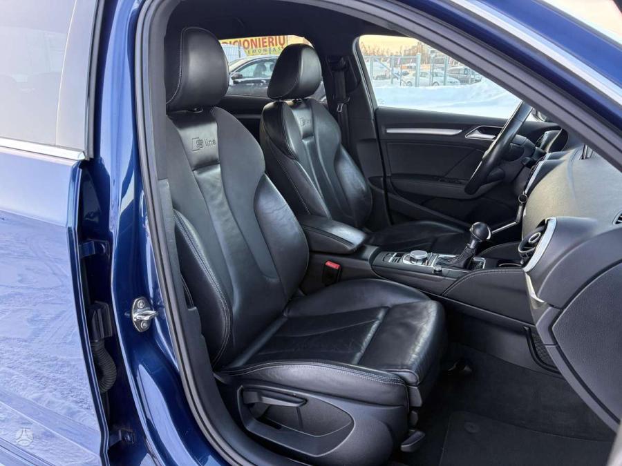 Blue Audi A3 2014 in Panevezys, with an engine capacity of 1.40 L and mileage of 249 thousand km for 8800 €, photo 22 on AUTOMOTO.COM.LV