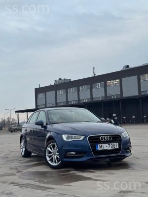 Zils Audi A3 2014 Liepāja, ar dzinēja tilpumu 1.40 L un nobraukumu 232 tūkst. km par 9000 €, foto  vietnē AUTOMOTO.COM.LV