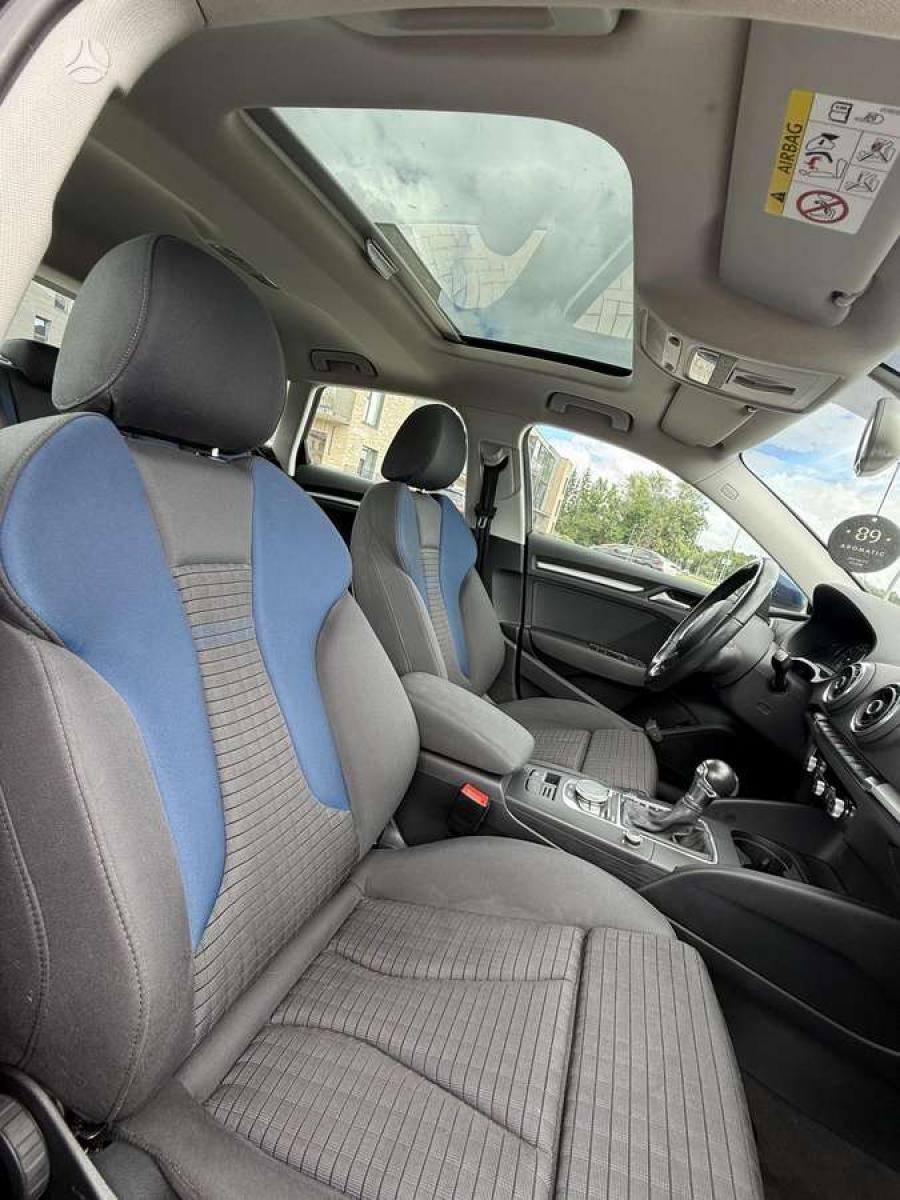 Blue Audi A3 2014 in Klaipeda, with an engine capacity of 1.40 L and mileage of 312 thousand km for 9600 €, photo 18 on AUTOMOTO.COM.LV