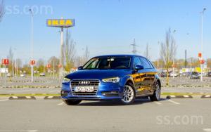 Zils Audi A3 2014 Rīga, ar dzinēja tilpumu 1.40 L un nobraukumu 131 tūkst. km par 7690 €, foto  vietnē AUTOMOTO.COM.LV